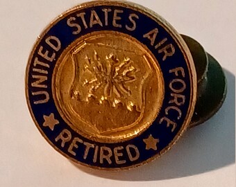 Air Force Retired Pin - Etsy