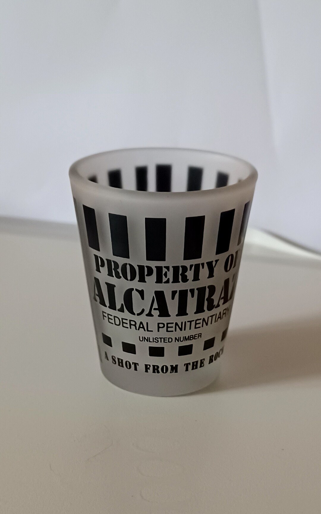 Vintage Property of Alcatraz Federal Penitentiary Frosted Standard ...