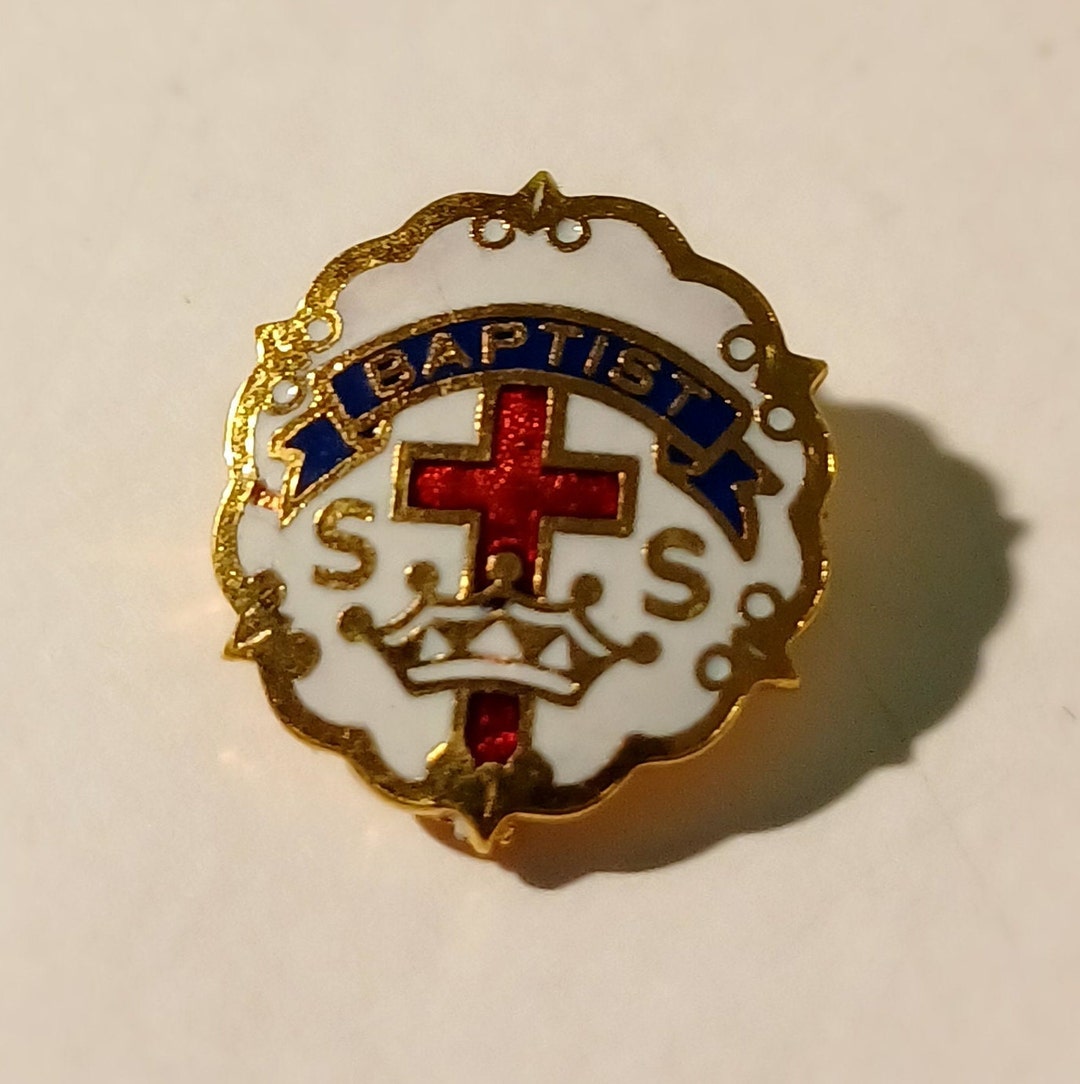 Baptist Cross and Crown SS Church Sunday School Lapel/hat Pin Souvenir ...