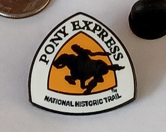 Pony Express National Historic Trail Symbol Arts Lapel Hat Tie Pin ...