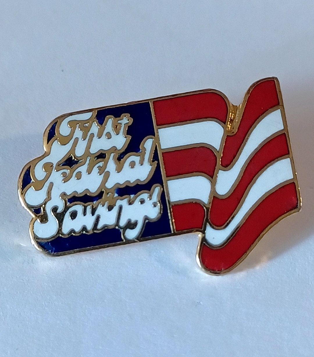 Vintage First Federal Savings US Flag United States of America Lapel ...