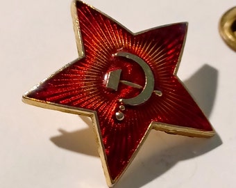 Red Star Soviet Pin - Etsy