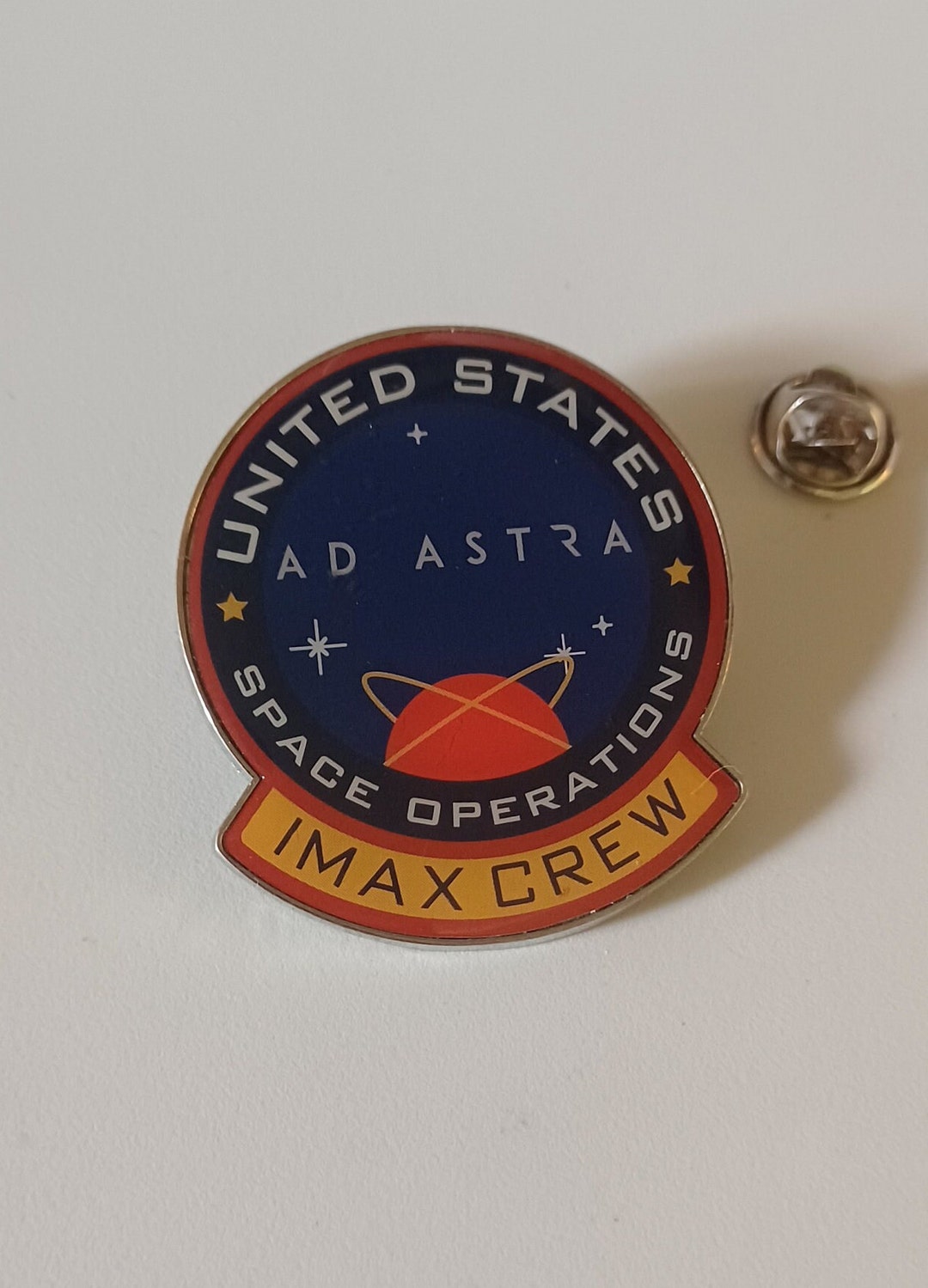 United States Space Operation Ad Astra Imax Crew Lapel Hat Tie Pin ...