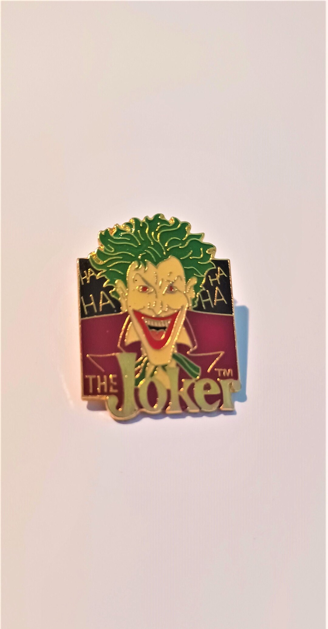 DC Comics 1989 Joker Lapel/hat Pin, Souvenir VINTAGE 0234 - Etsy