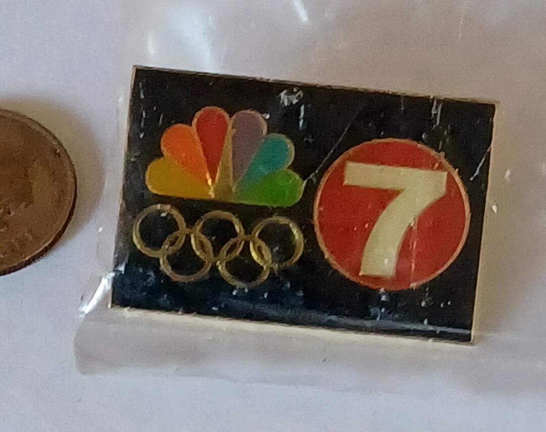 NBC 7 Peacock Logo Olympic Lapel Hat Tie Pin Souvenir NIB 1903 - Etsy