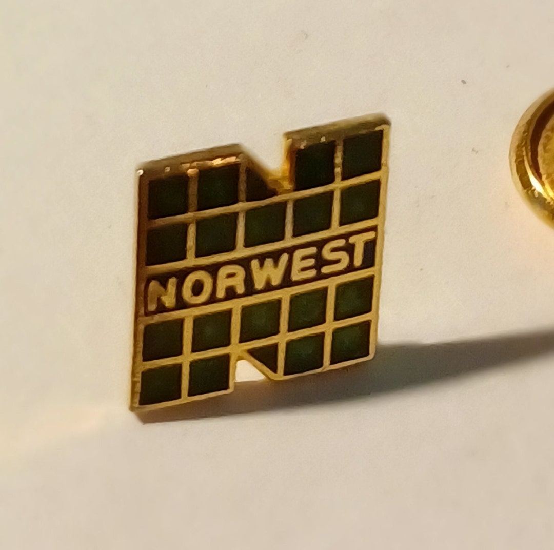 Vintage Norwest Bank Green Enamel Lapel Hat Tie Pin Souvenir 0039 - Etsy