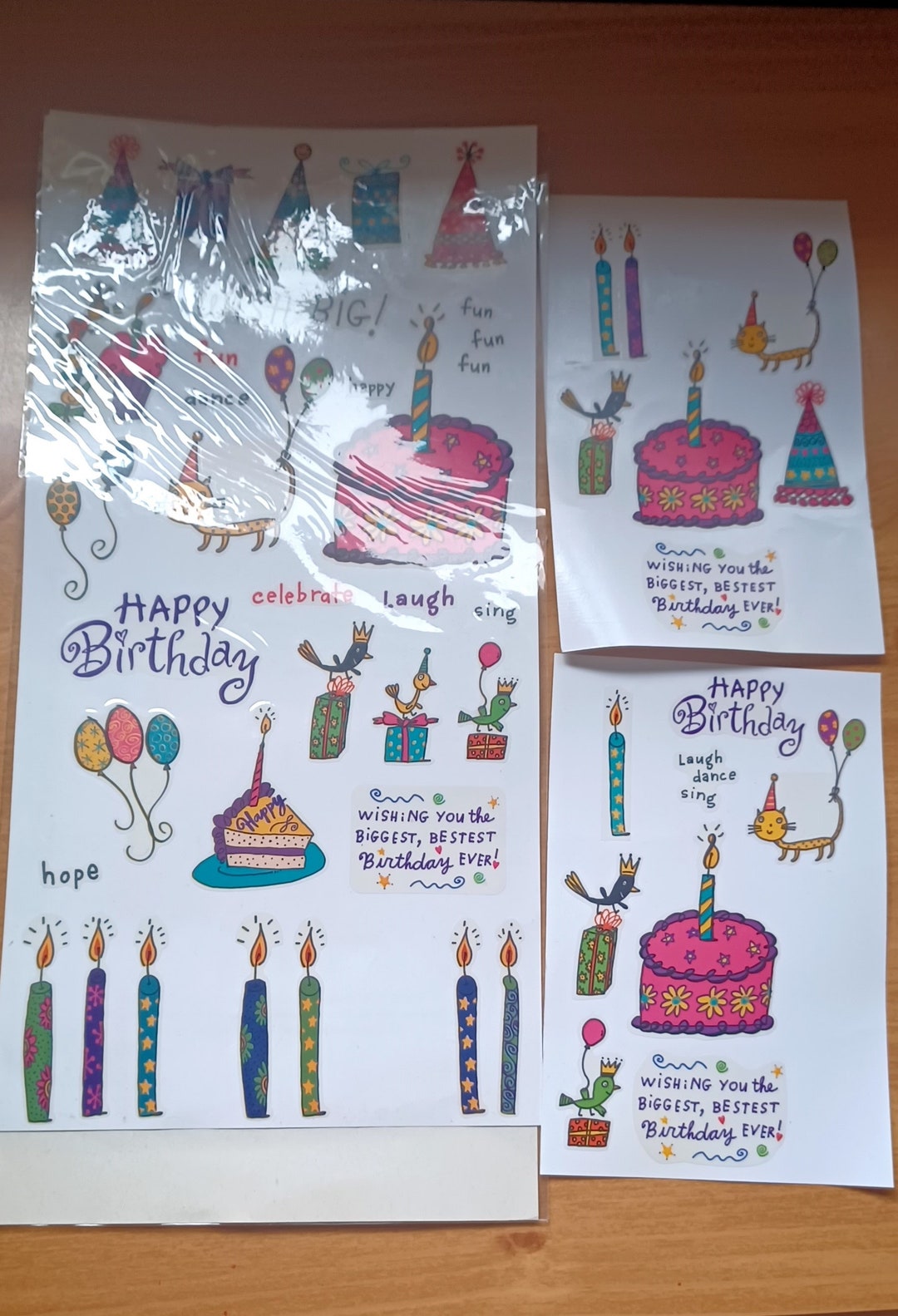 PSX Designs Happy Birthday Stickers Scrapbook Journal Labels - Etsy