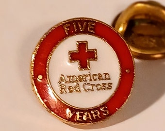 Red Cross Lapel Pin | Etsy