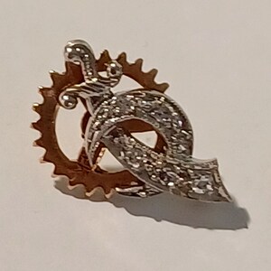 Shriner Masonic Scimitar Crescent Moon 10% Irid Plat Platinum 6 ...