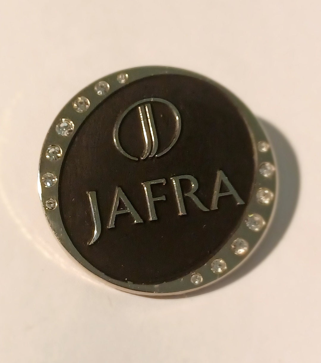 Jafra Cosmetics Skin and Beauty Rhinestones Lapel/hat Pin Souvenir 1099 ...