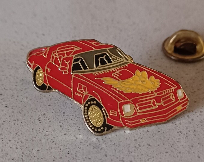 Vintage Red Trans Am Pontiac Firebird Muscle Car Lapel Hat Tie Pin ...