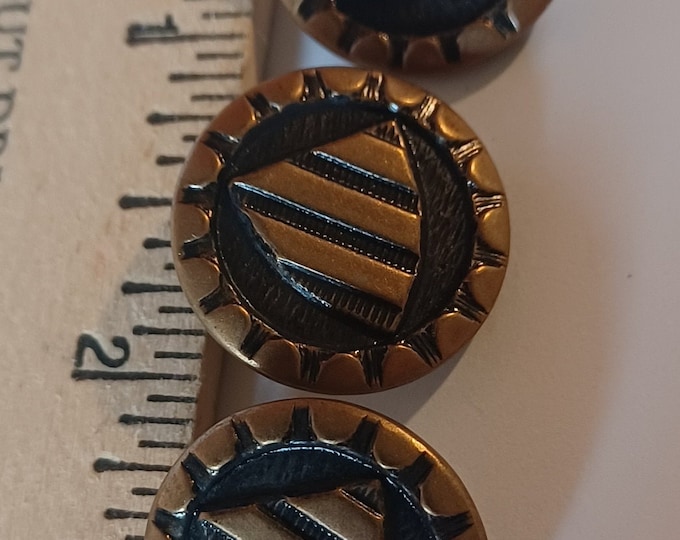 Vintage Gold Tone Nautical Anchor Style Shank Metal Buttons (3) 0027 - Etsy