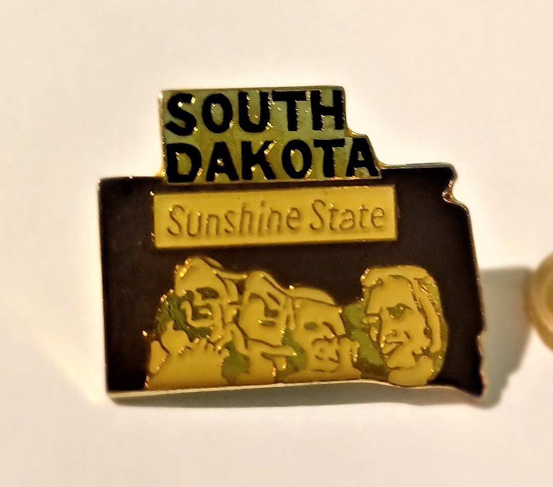 Vintage South Dakota Sunshine State Mount Rushmore Lapel/hat Pin ...