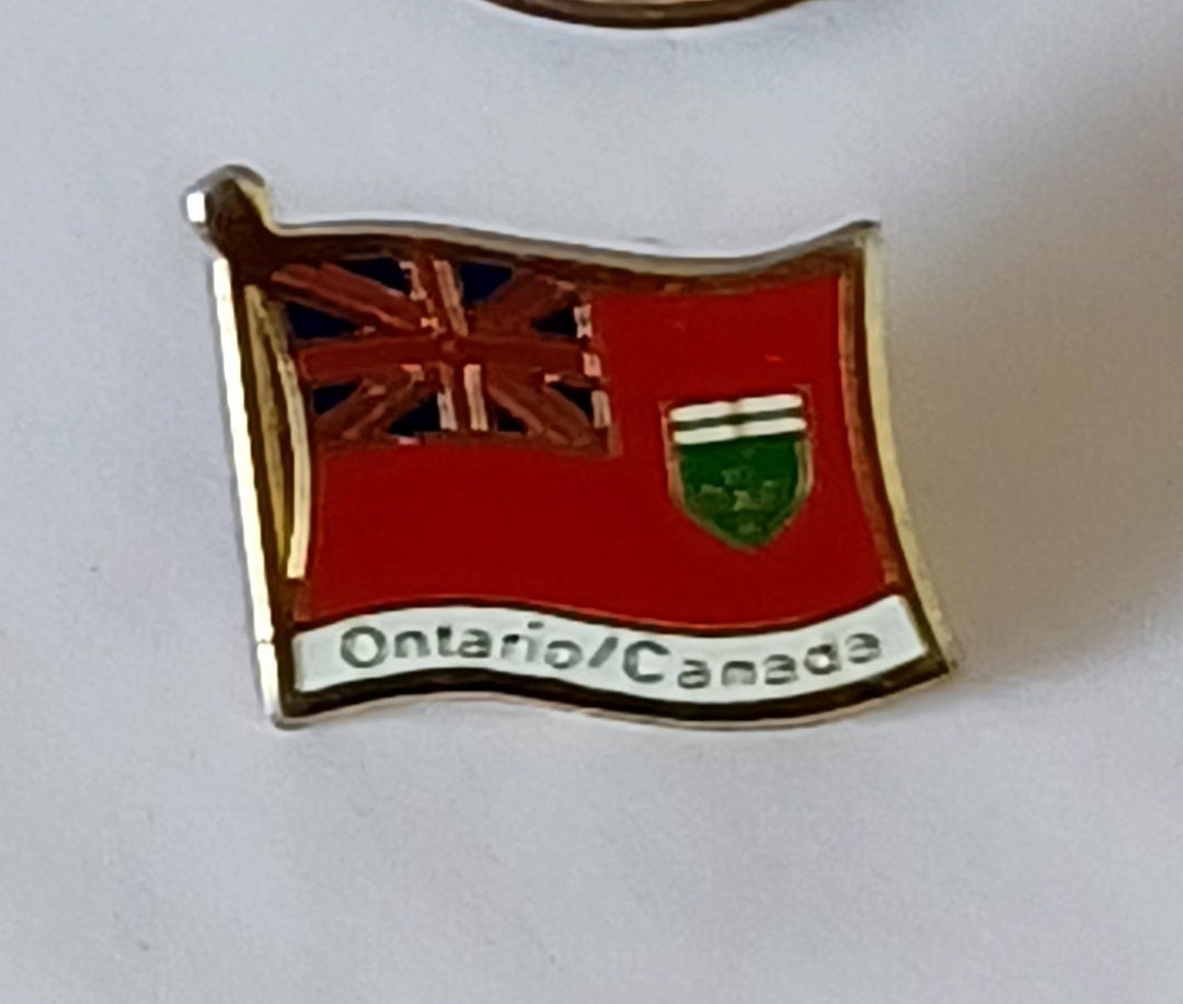 Ontario Canada British Columbia Crest Lapel Hat Tie Pin Souvenir 0081 ...