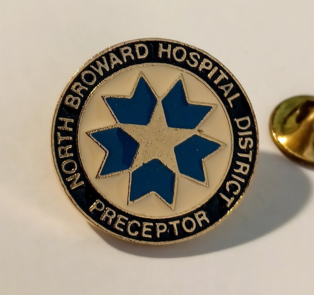 North Broward Hospital District Preceptor Lapel/hat Pin Souvenir 1432 ...