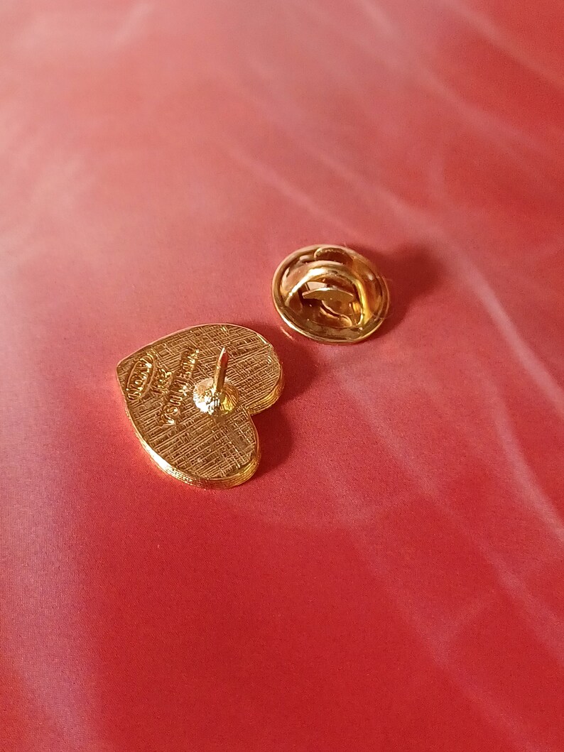 Vintage USA United States Flag Heart Shaped Avon Lapel Hat Tie Pin ...