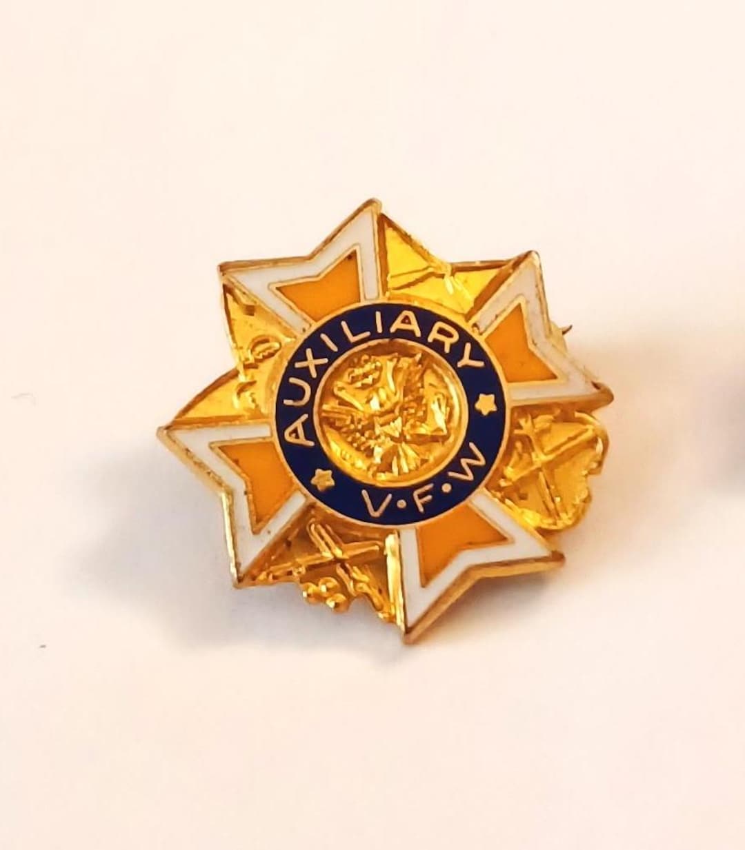 Veterans of Foreign Wars Auxiliary VFW Gold Cross Lapel/hat Pin ...