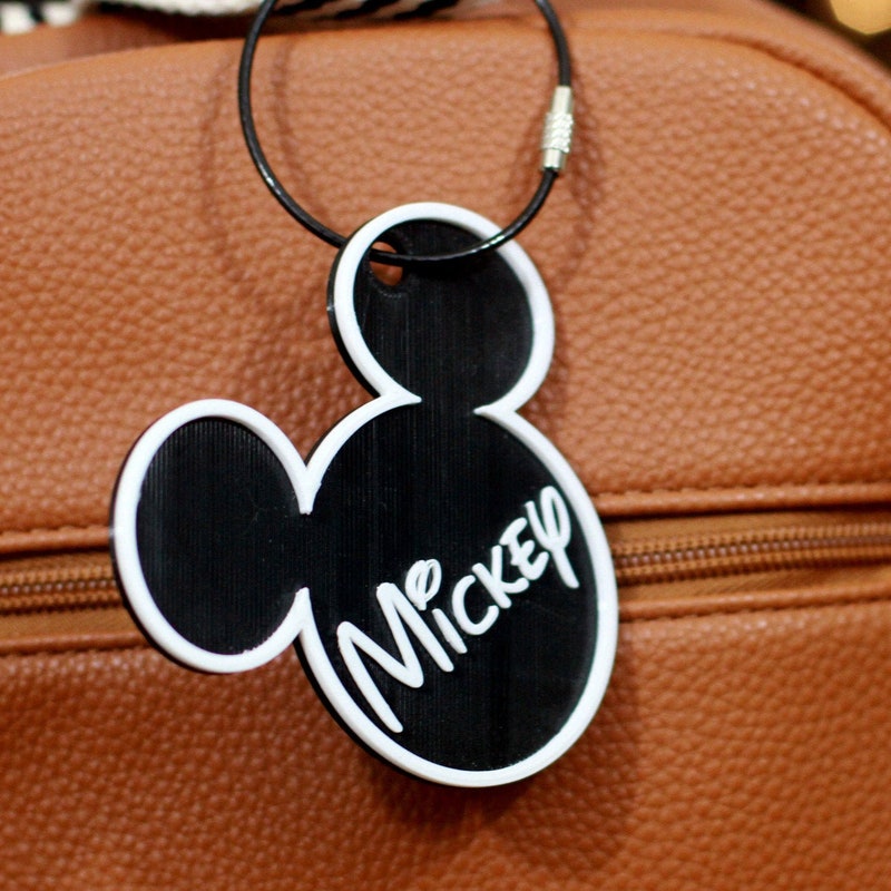 Mickey Name Tag - Etsy