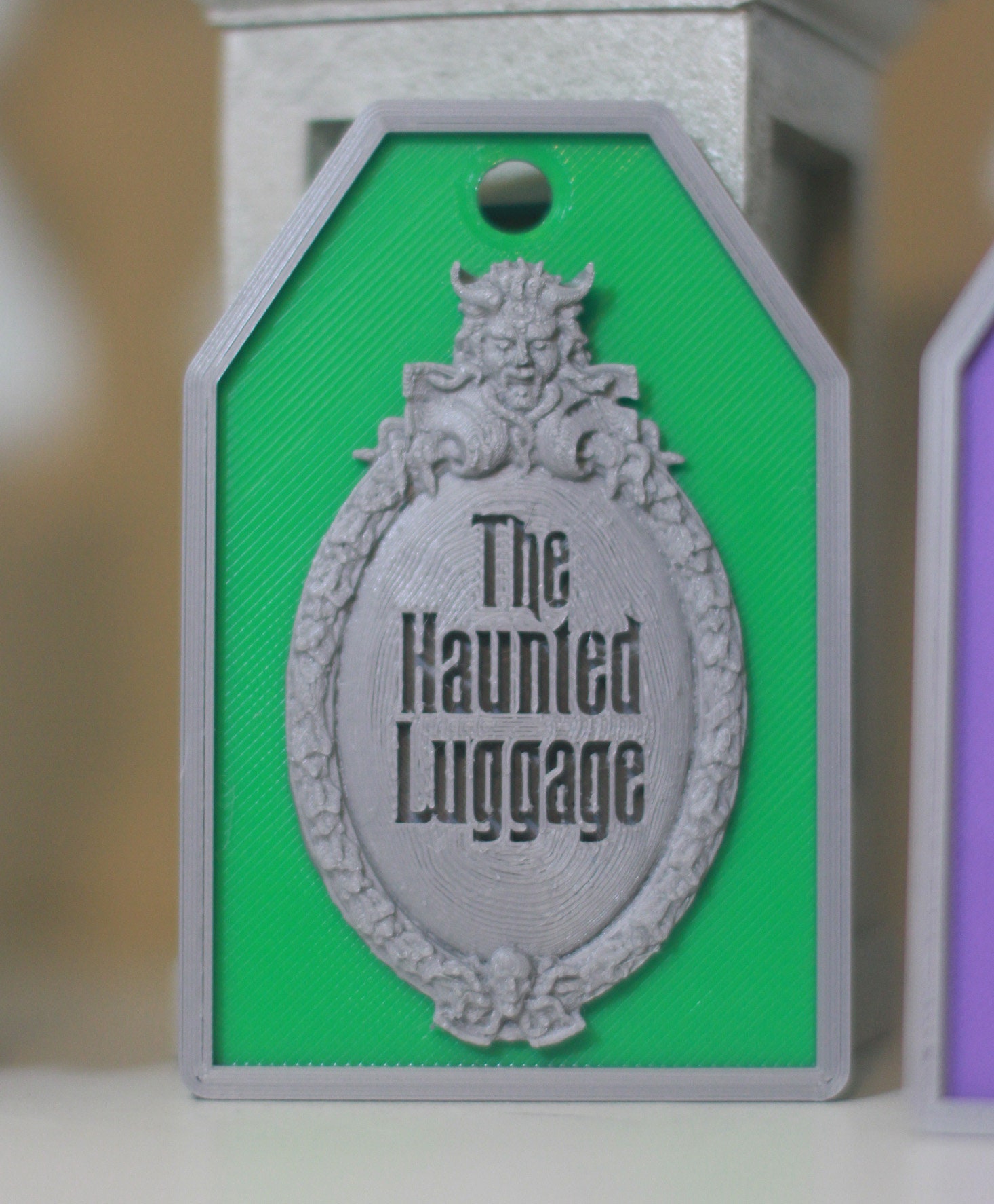 Haunted Mansion Sign Disney Luggage Tag Personalized With Your - Etsy