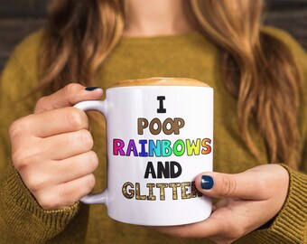 I Poop Rainbows | Etsy