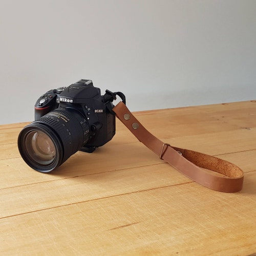 Brown Black Vegetable Tanned Leather Compact Camera Neck Strap - Etsy