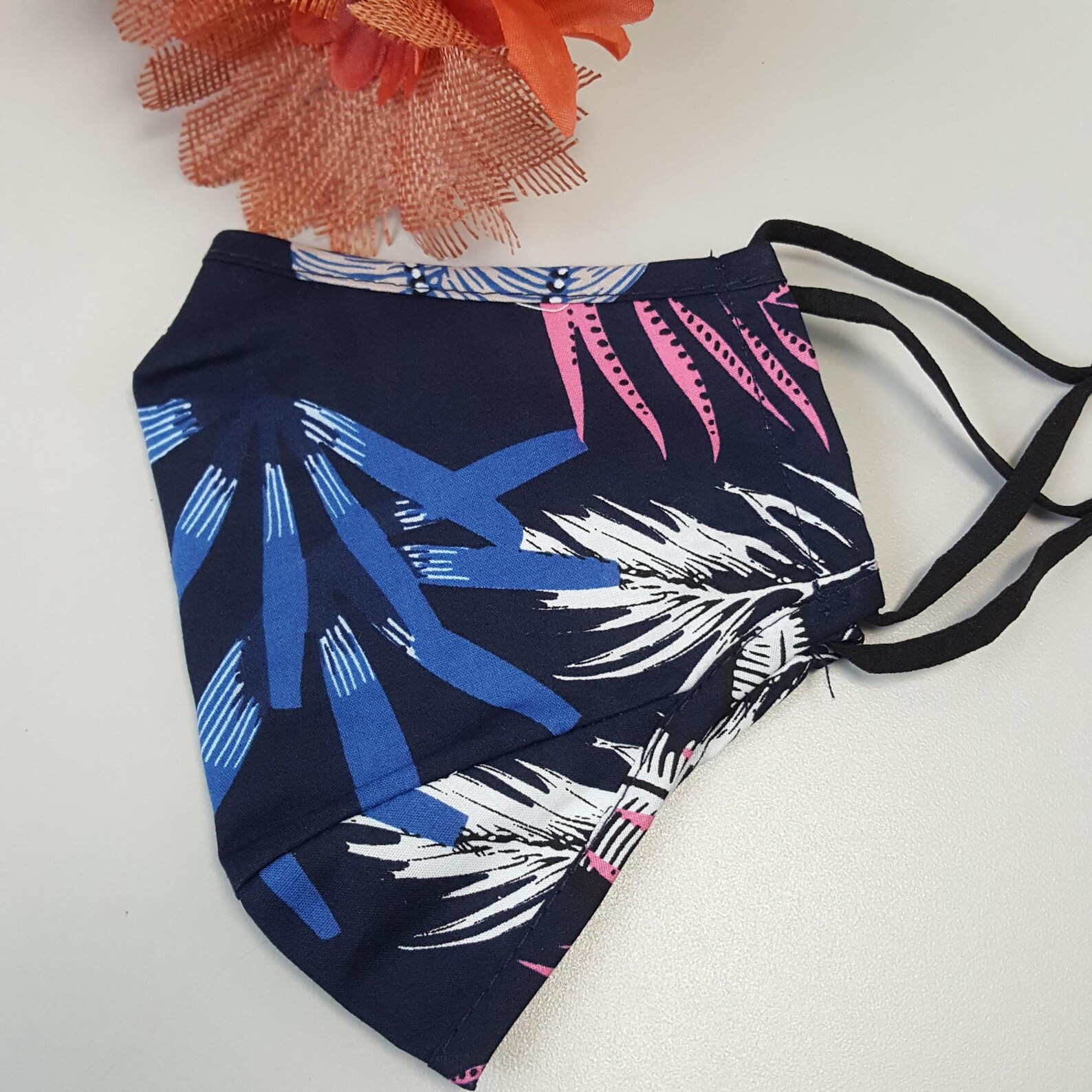 Pack of 2 Cotton Geometric Abstract Art Face Mask w/Nose Wire | Etsy