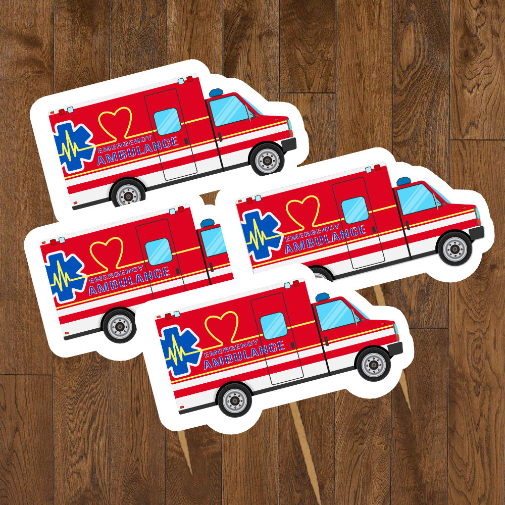 Personalized Paramedic EMT Ambulance Cupcake Toppers Graduation Digital ...