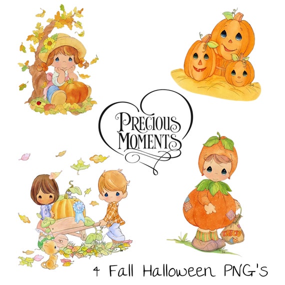 Digital Clip Art Precious Moments Fall Halloween - Etsy