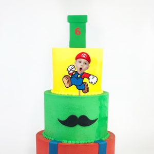 Mario Personalize Cupcake Toppers Face Picks - Etsy