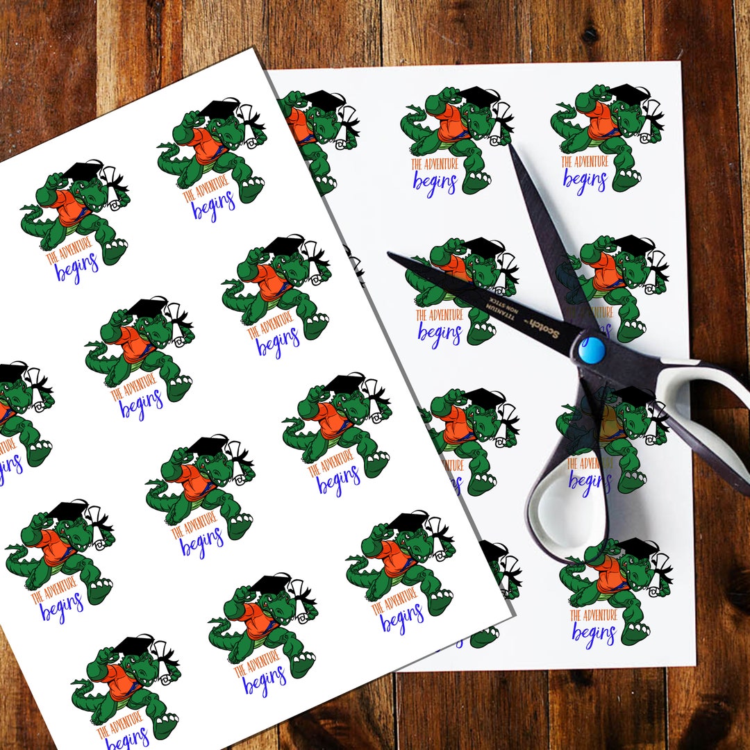 Personalized UF Gators Graduation Cupcake Toppers - Etsy