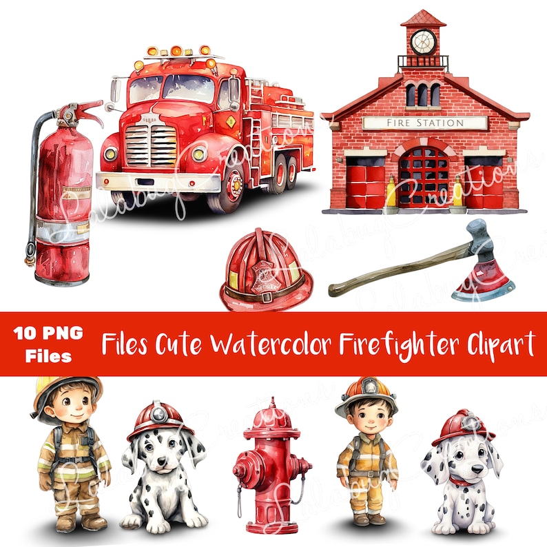 10 Firefighter Clipart, Firefighter PNG, Fireman Clipart, Fire Station ...