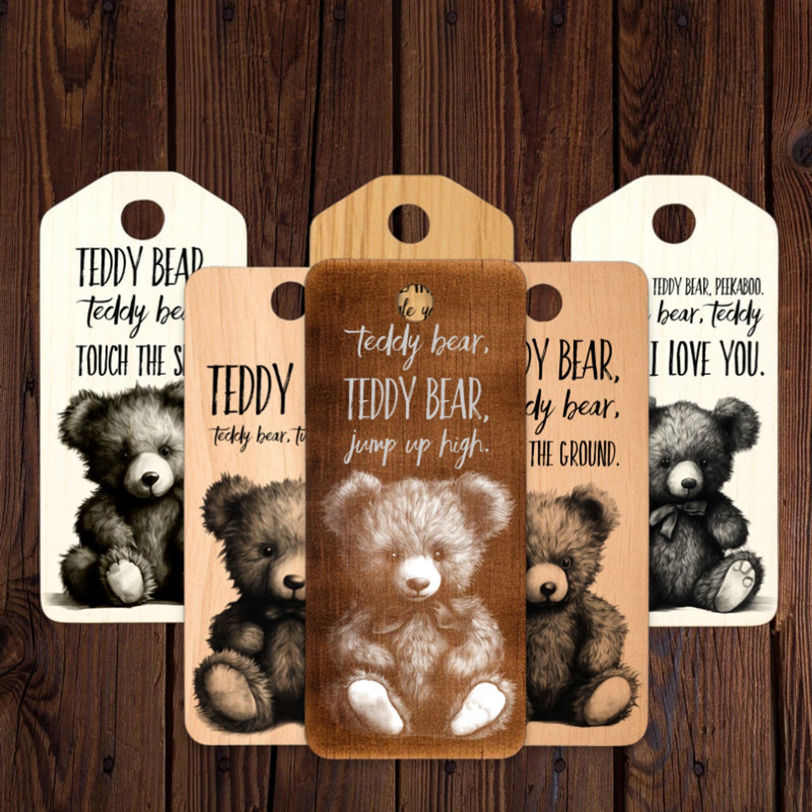 Teddy Bear Tags, Journaling Labels, Teddy Bear Birthday Party, Ephemera ...