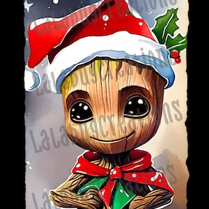 Digital Printable Christmas Tags Groot Christmas - Etsy