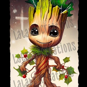 Digital Printable Christmas Tags Groot Christmas - Etsy