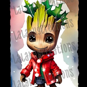 Digital Printable Christmas Tags Groot Christmas - Etsy