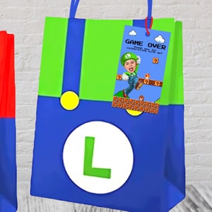 Digital Custom Mario or Luigi Gift Tags - Etsy