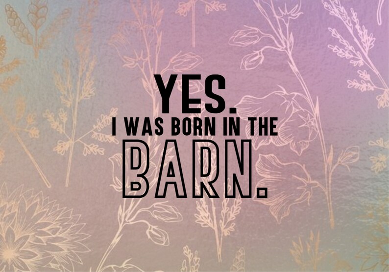 Born in the Barn SVG Barn Svg File Country Svg Farm Svg File - Etsy