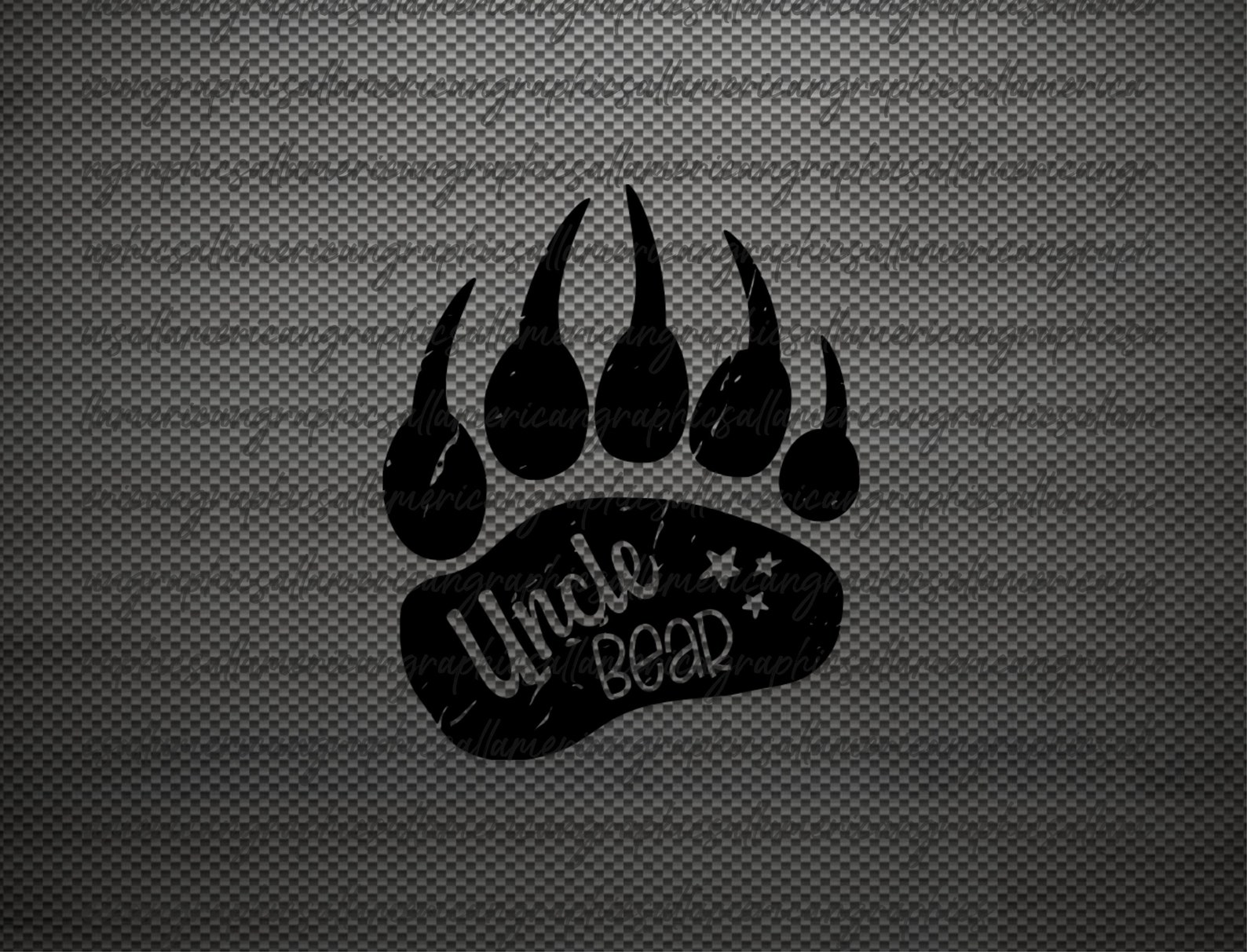 Uncle Bear SVG Uncle Svg File Family Svg Uncke Svg File Cut File Baby ...