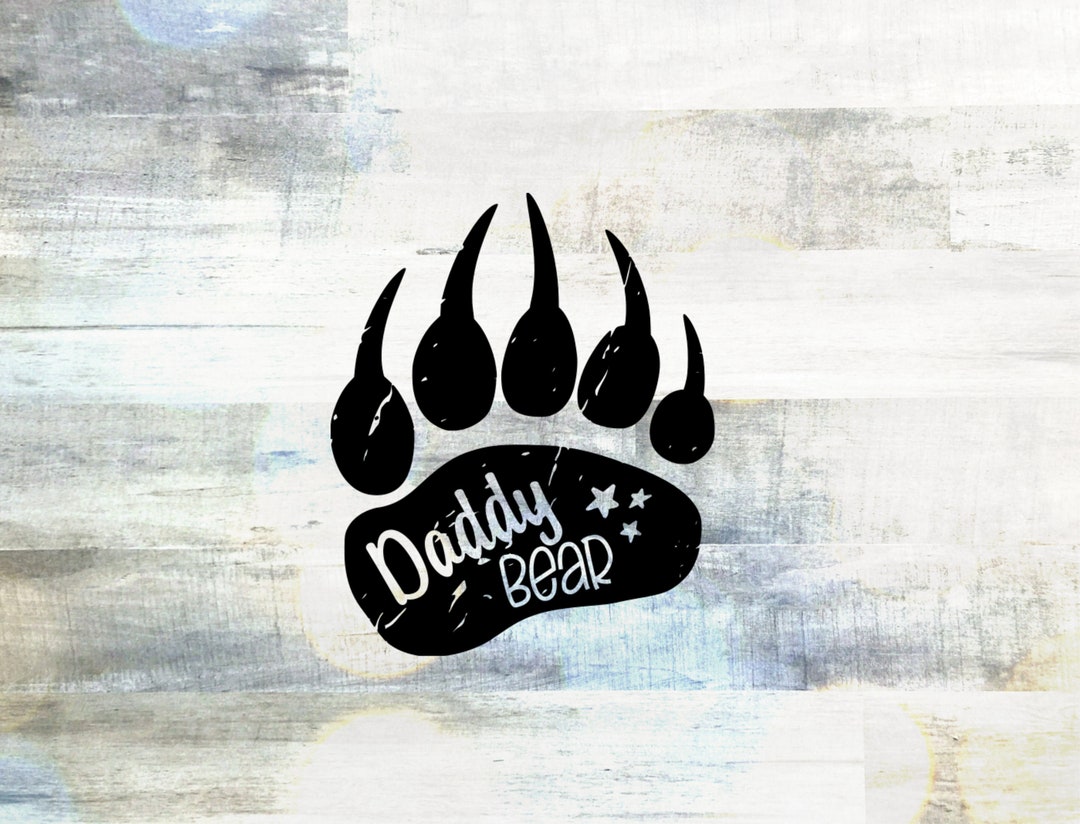 Daddy Bear Svg File Daddy Svg Dad Svg - Etsy