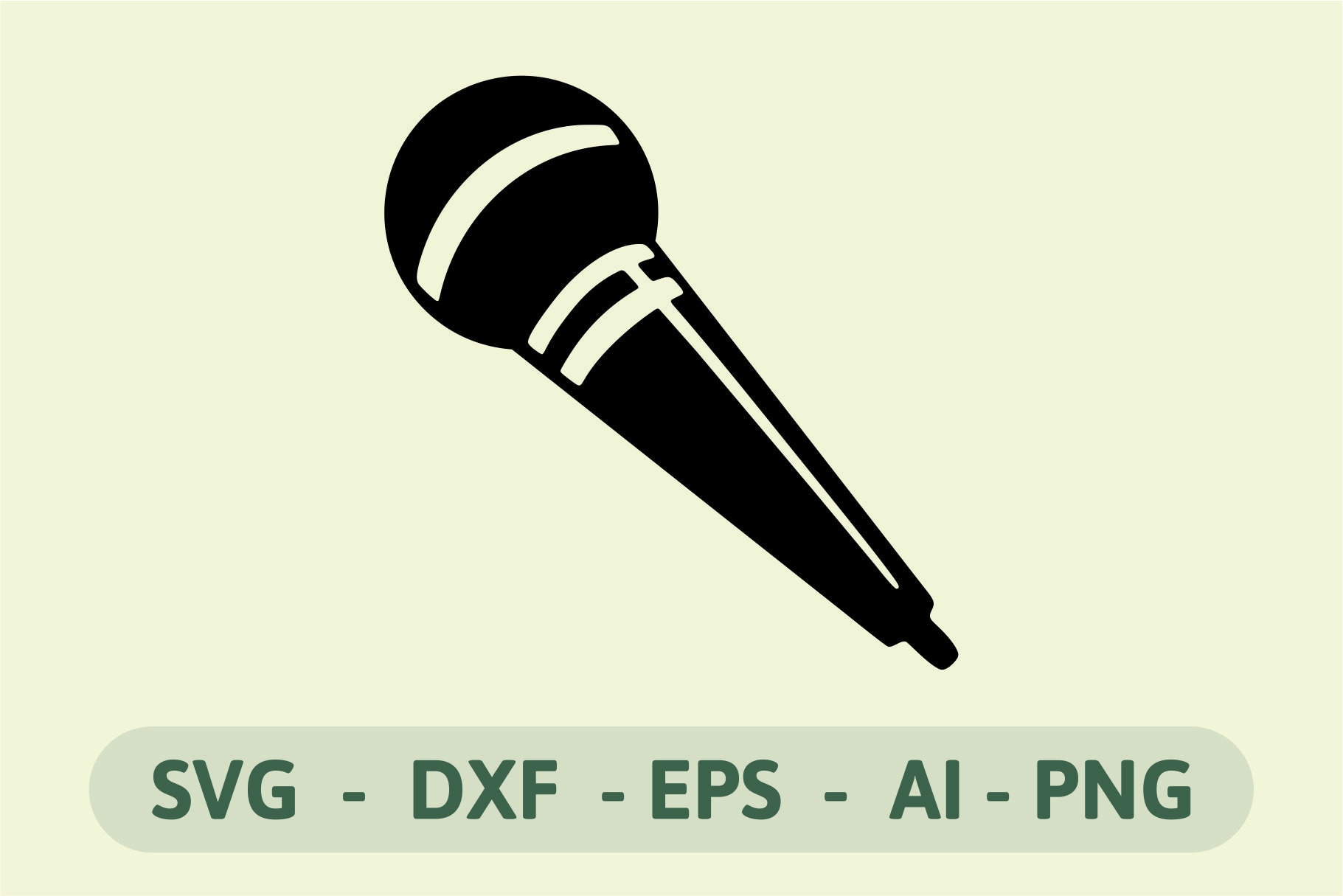 Microphone Svg | Microphone Icon Svg | Cricut Silhouette | Cutting File ...