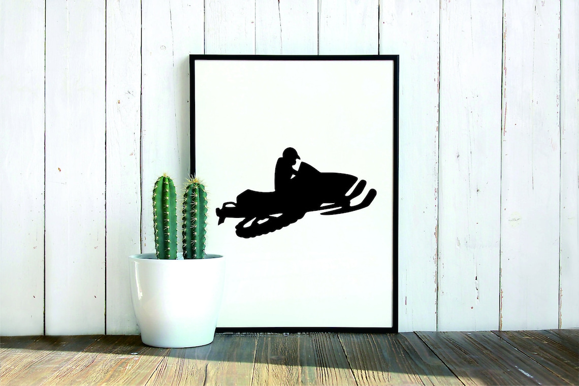 Snowmobile Svg, Snowmobile , SVG PNG EPS Dxf , Cut File , Silhouette ...