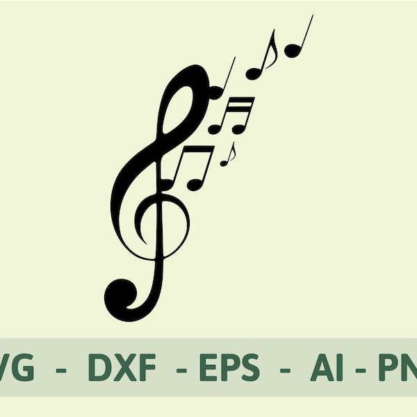 Music Notes Svg - Etsy