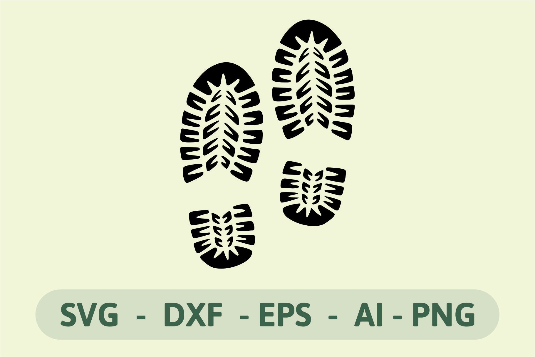Hiking Boot Prints SVG, PNG, EPS, Dxf Boot Prints Svg Footprints Svg ...