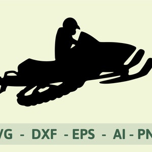 Snowmobile Svg, Snowmobile , SVG PNG EPS Dxf , Cut File , Silhouette ...