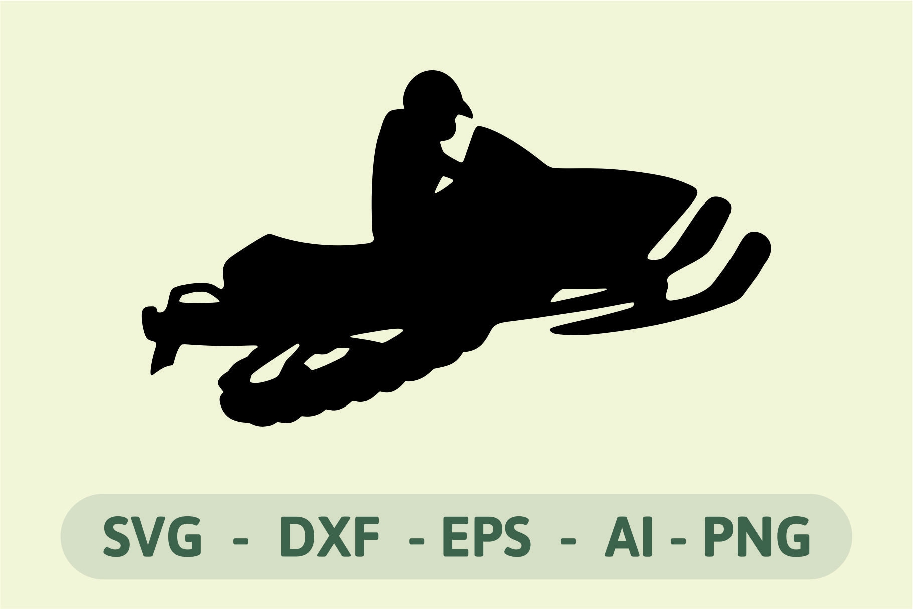 Snowmobile Svg, Snowmobile , SVG PNG EPS Dxf , Cut File , Silhouette ...