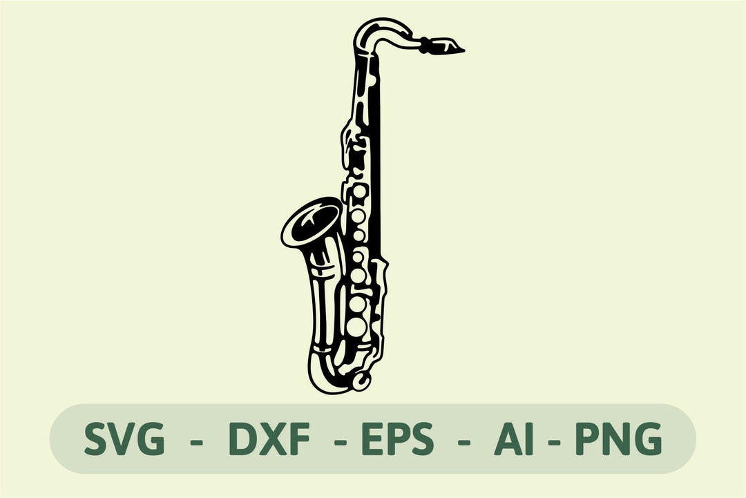 Saxophone Svg Files, Saxophone Musical, Instrument Blues, Music Jazz ...