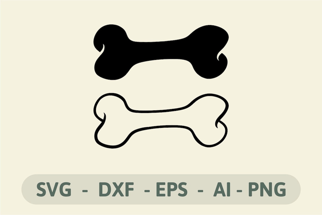 Dog Bone Svg | Dog Bone Digital | Dog Bone Png Clip Art | Vector Cut ...