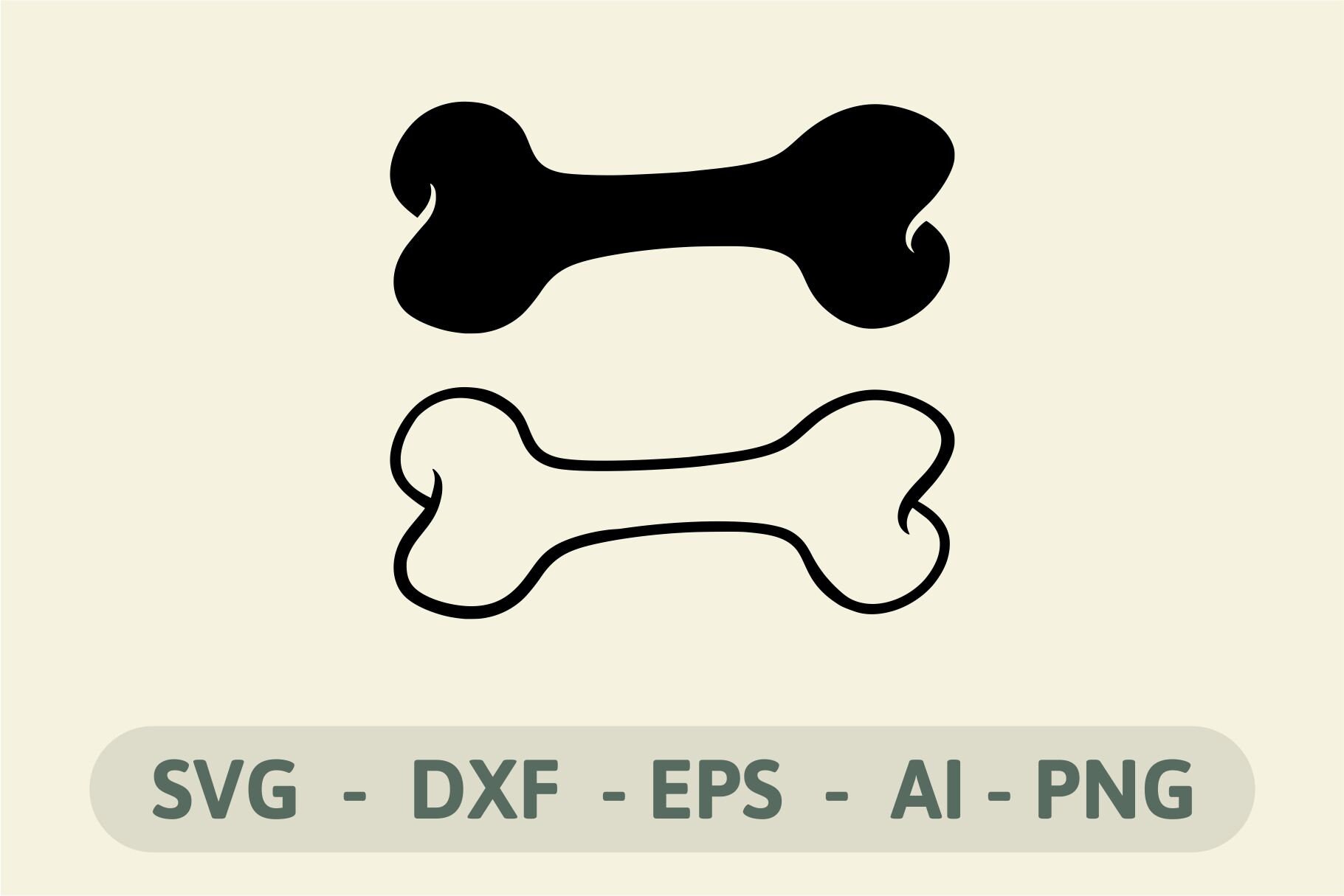 Dog Bone Svg | Dog Bone Digital | Dog Bone Png Clip Art | Vector Cut ...