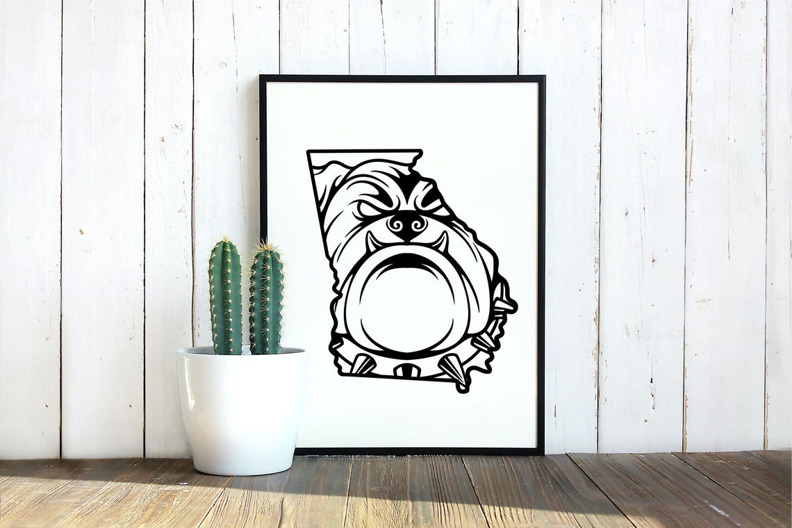 Bulldog SVG| Georgia Bulldogs SVG| Uga Bulldog Svg| Vector Cut File for ...