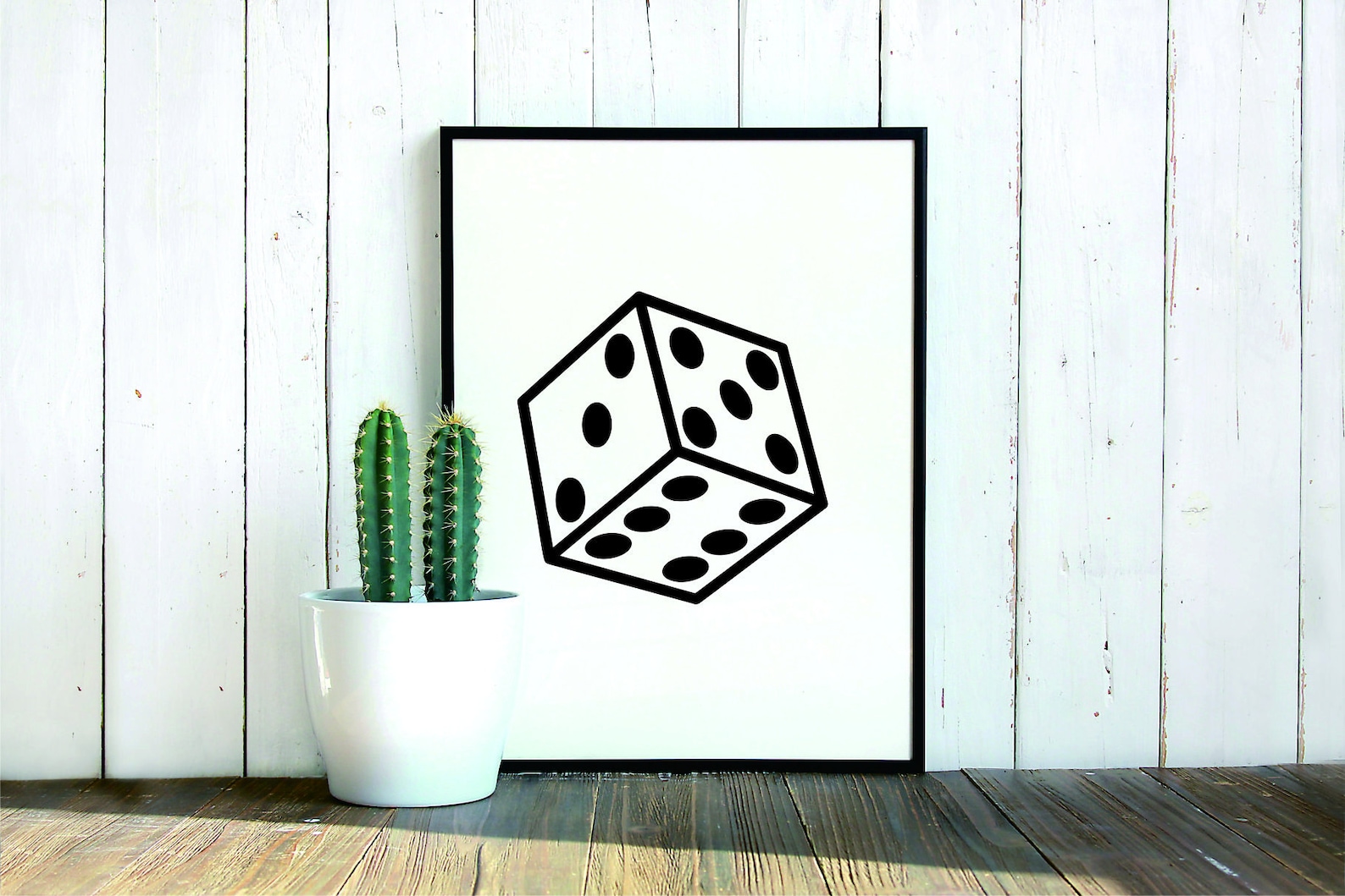 Dice SVG, Four Dice Svg, Dice Black and White Silhouette, Cut File ...